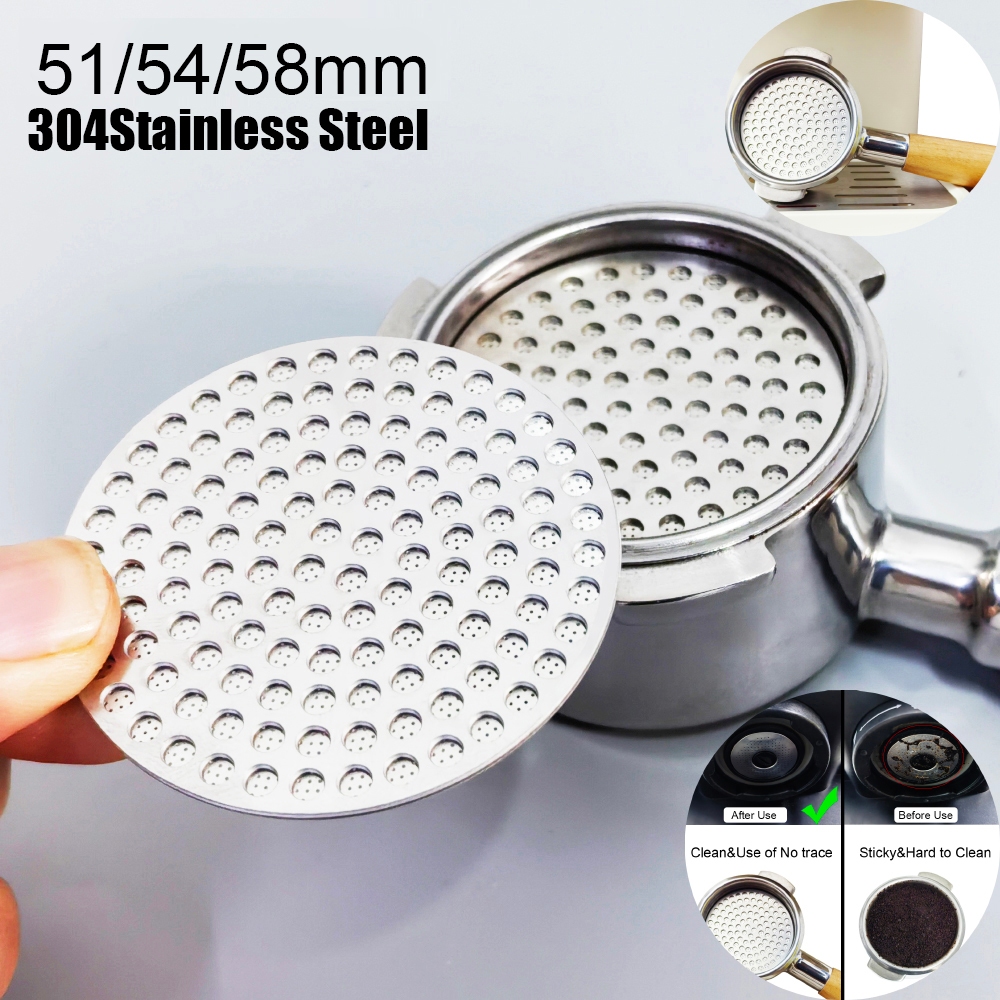 51/54/58mm Puck Screen 304 Stainless Steel 2-Layer Coffee Reusable ...