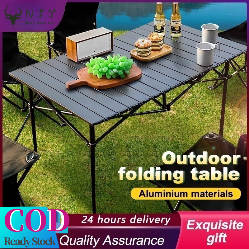 【Fast Delivery】 Outdoor Folding Camping Table Portable Picnic Table ...