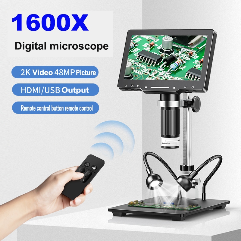7 Inch IPS 4K Digital Electron Microscope Repair Magnifier with LED ...