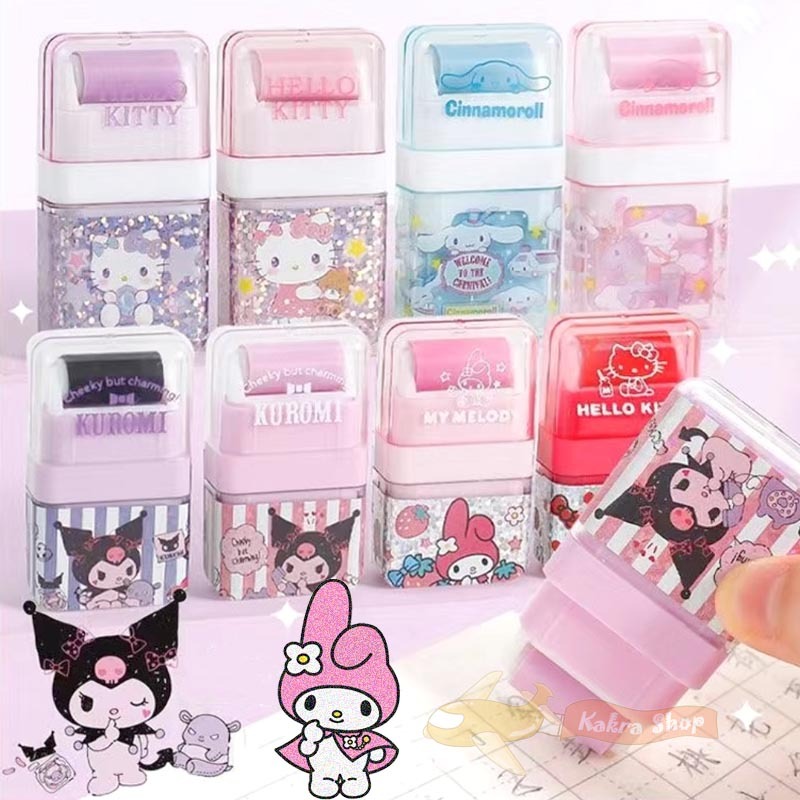 Sanrio Roll Eraser Kuromi Cinnamoroll Melody Portable Handling Rubber ...