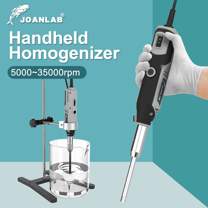 JOANLAB 220V Handheld High-speed Homogenizer Dispersion Emulsifier ...