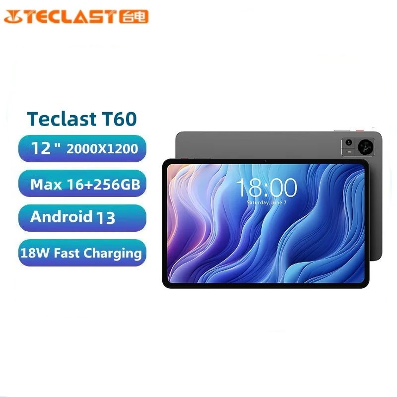 Teclast T60 Tablet 12'' 2K Screen 8GB RAM 256GB ROM Unisoc T616 Octa ...