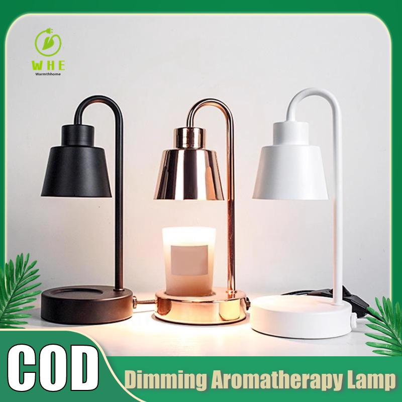 COD*Candle Warmer Lamp Table Lamp for Decoration Home Bedroom Dimmable ...