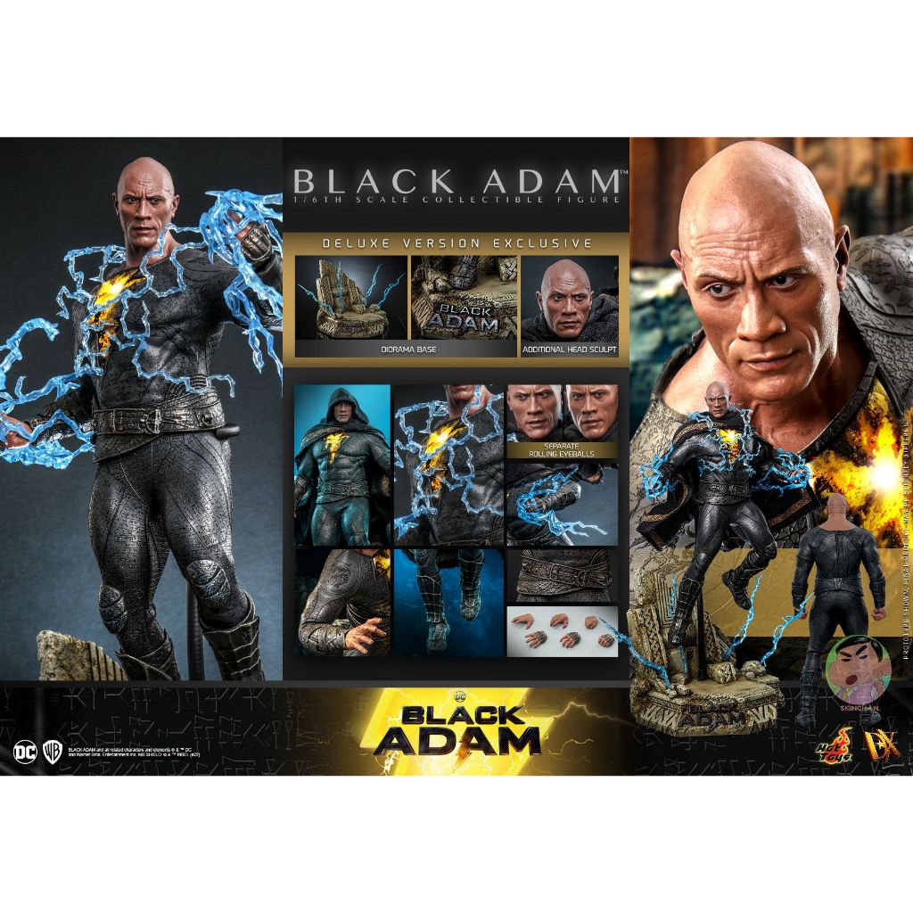 Hot Toys DX29&DX30 DC BLACK ADAM 1/6th Scale Collectible Figure ...