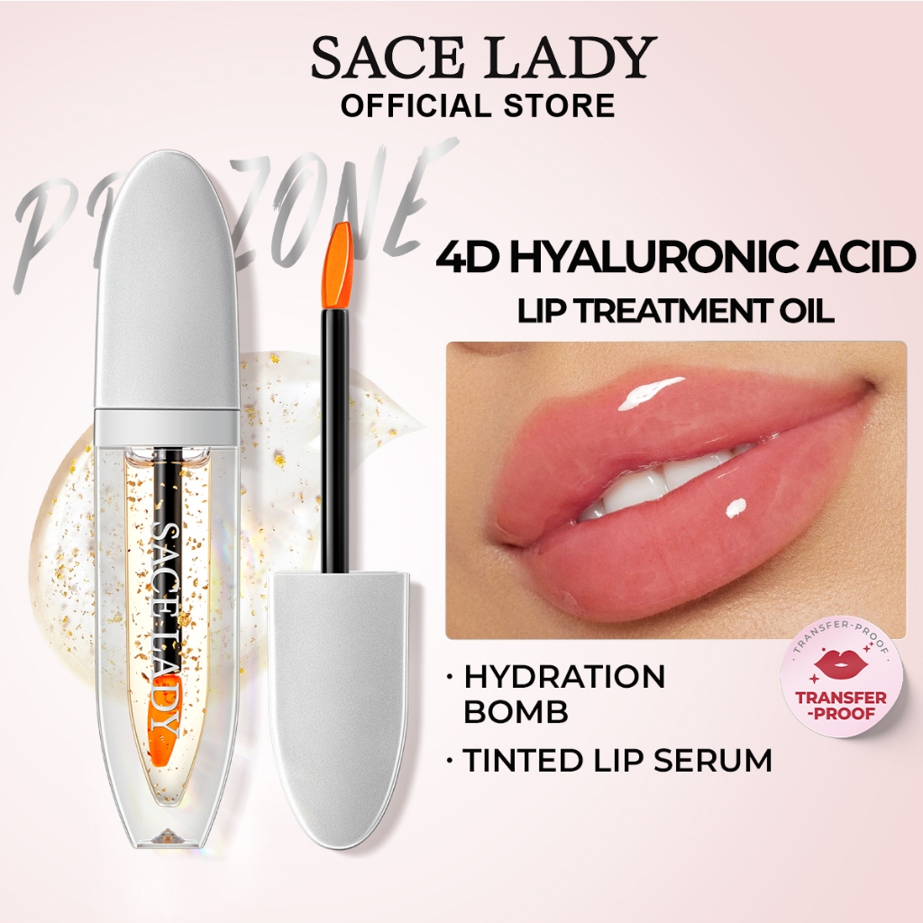 SACE LADY Lip Oil Lasting Waterproof Lip Tint Color Changing Magic Lip ...