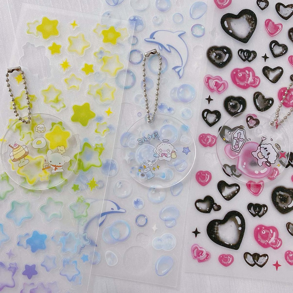 Original Stickers Star Love Stickers Korean Stickers Scrapbook Goo Card ...