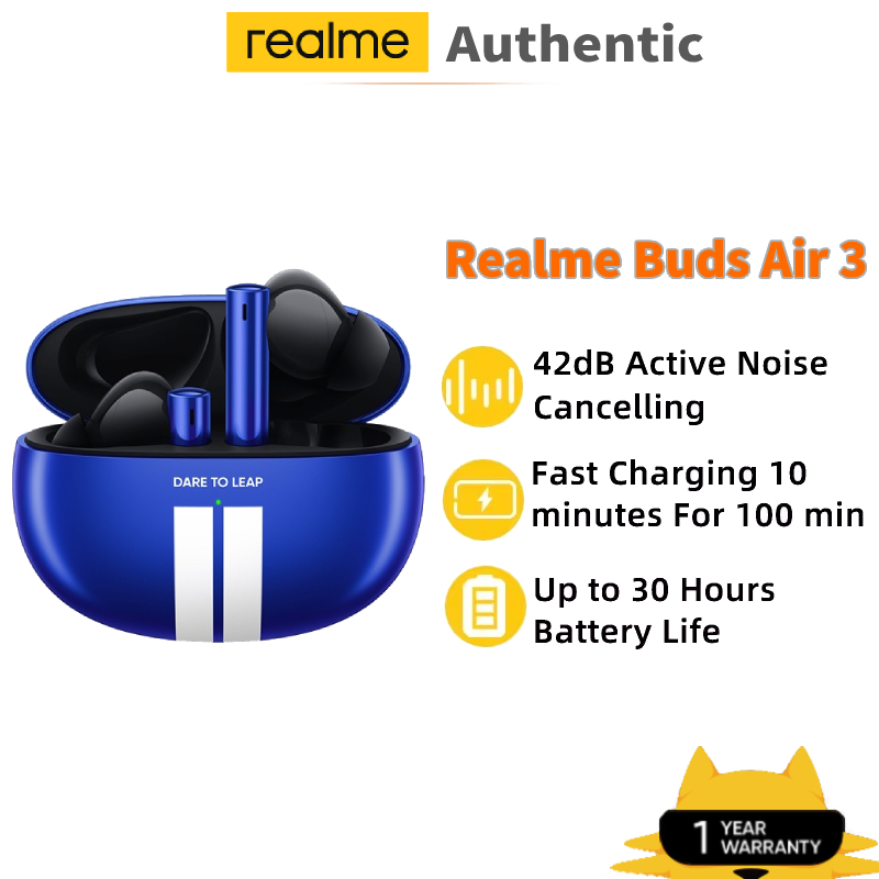 Realme buds air 3 TWS Earphone 30 Hours Battery Life Bluetooth 5.2 ...