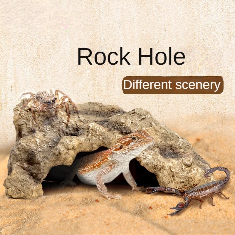 Climbing Pet Hide House Drying Table Landscaping Supplies Gecko Rock ...