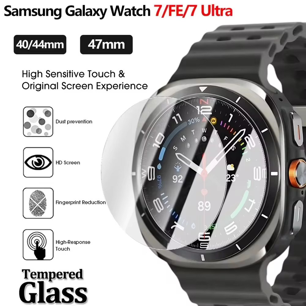 Tempered Glass For Samsung Galaxy Watch 7/FE 40mm 44mm Accessories ...