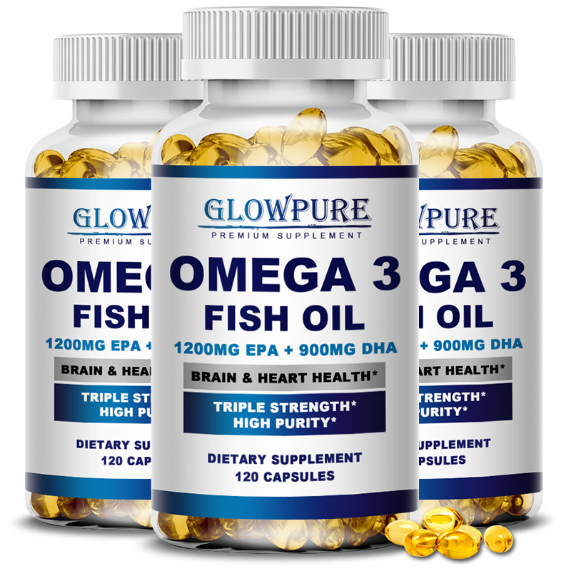 Fish Oil OMEGA-3 for Brain Cognitive Function and Memory, Heart, Joint ...