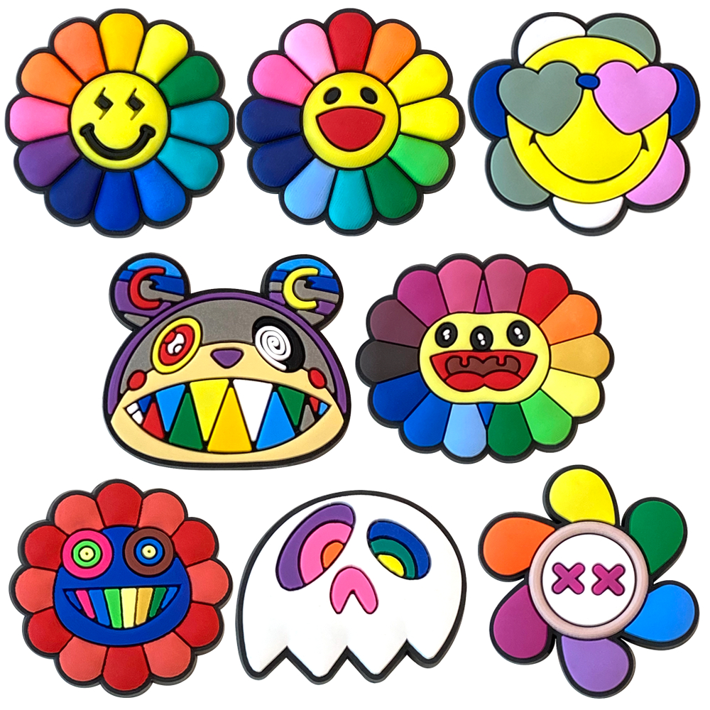 Croc Jibtz Shoe Accessories Sun Flower Series PVC Decorations With ...