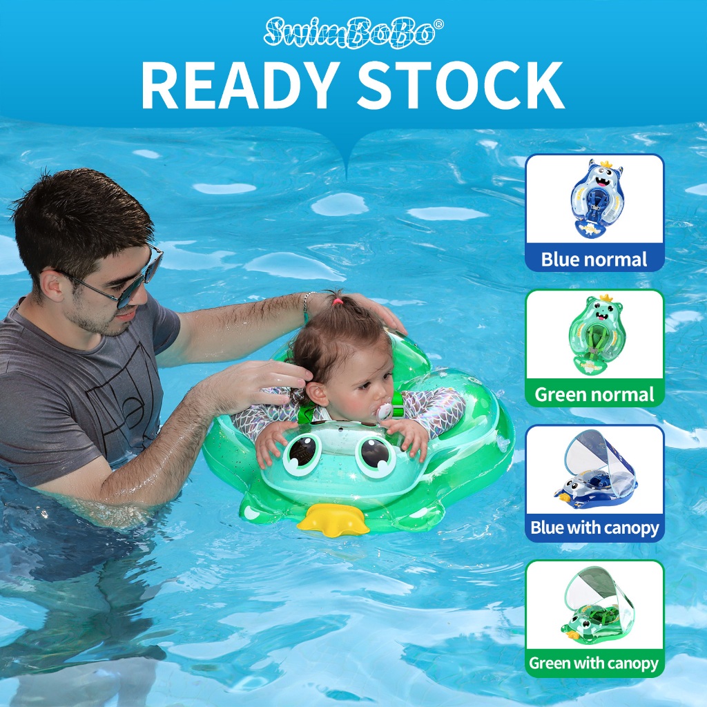 Swimbobo Baby swimming ring with Seat &Canopy inflatable infant ...