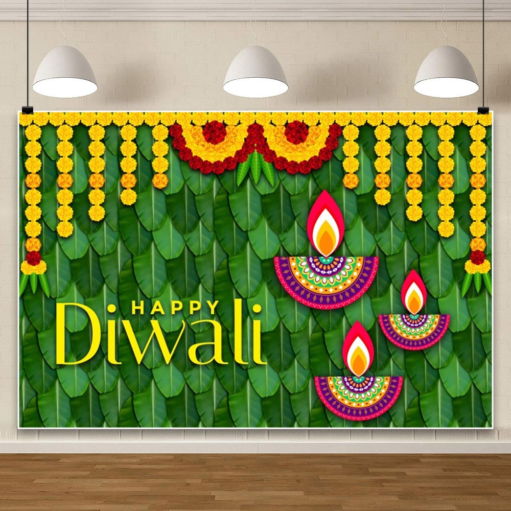 Happy Diwali Photography Background 5x3ft Indian Happy Deepavali Party ...