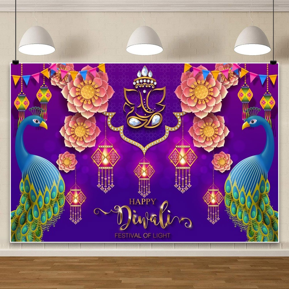 Happy Deepavali Photography Background 5x3ft Indian Happy Diwali Party ...