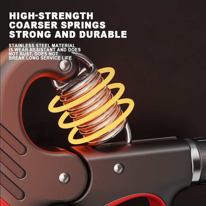 MKBK 5-100kg Adjustable Resistance Hand Grip Gripper Wrist Arm Finger ...