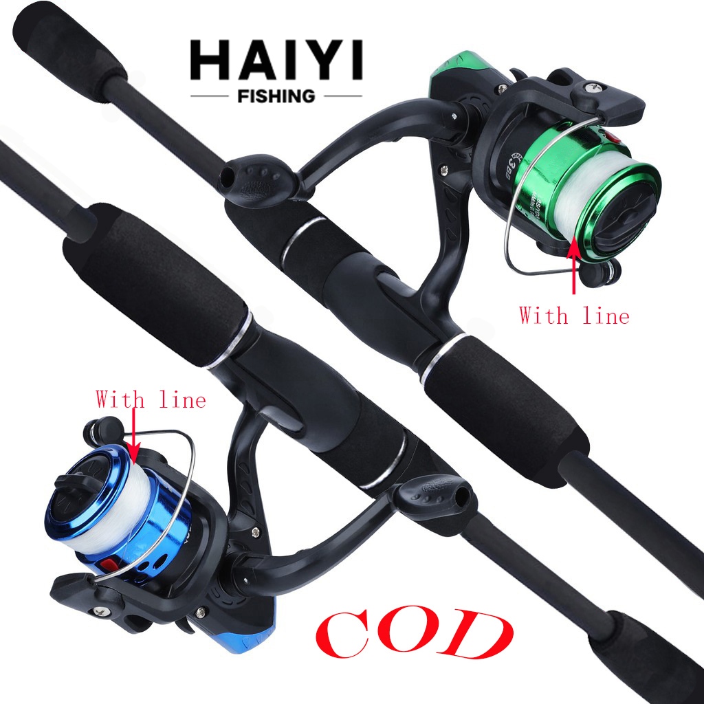 🐬Haiyi Fishing🐬Joran Pancing Karbon 1.6m/1.8m/2.1m Joran Pancing Kuasa ...