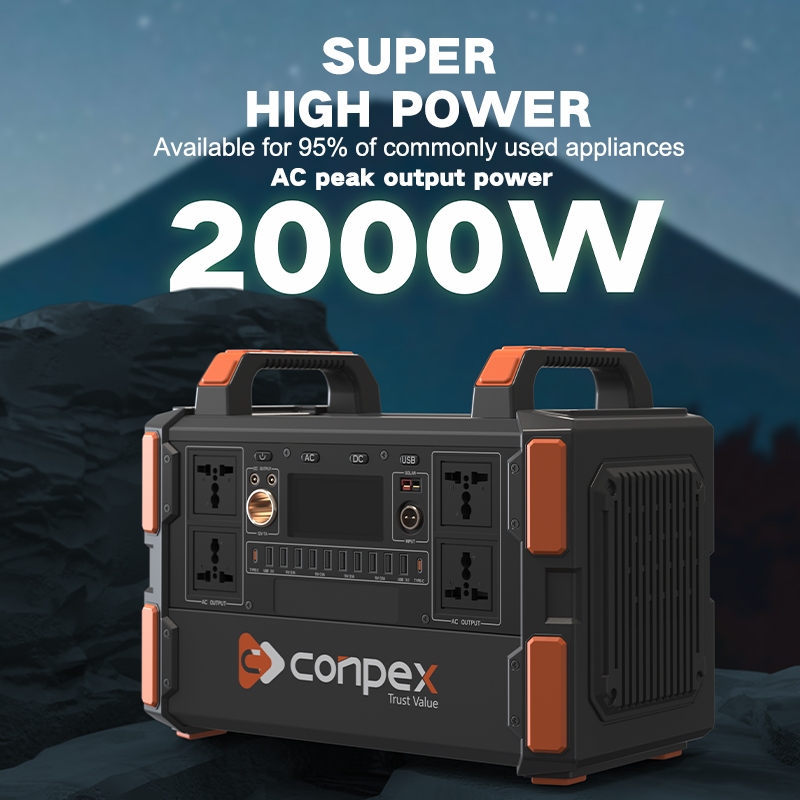 CONPEX power station 1000w 300w LiFePO4 Battery Generator pure sine ...