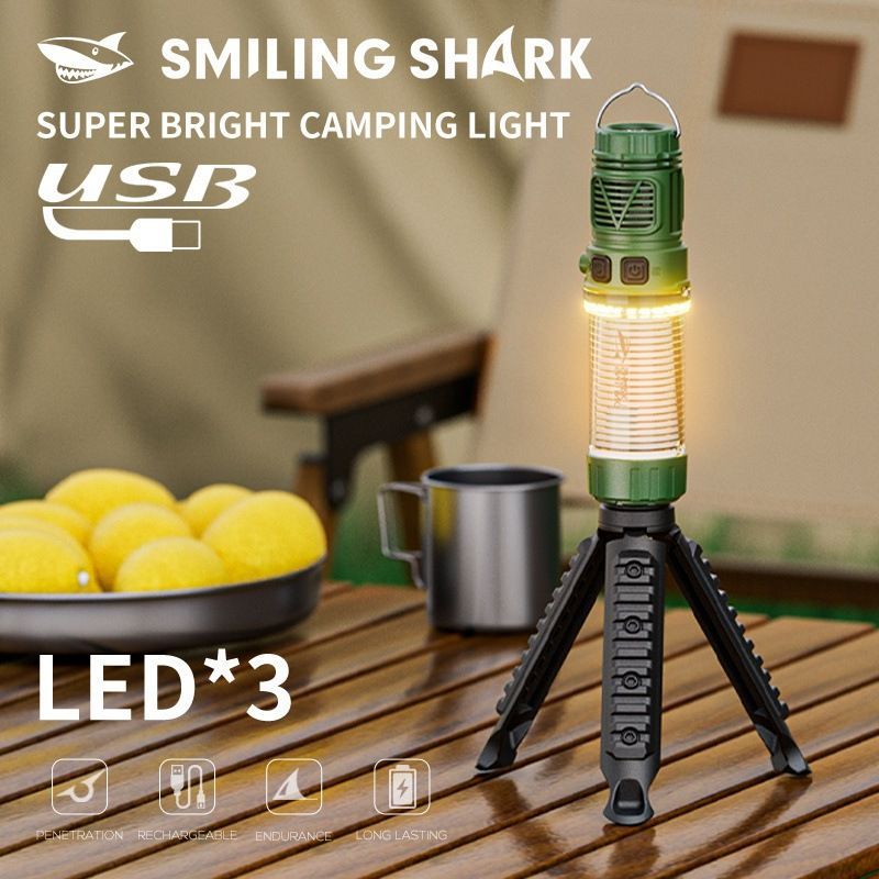 SMILING SHARK Outdoor Lighting Camping Lamp with Mosquito Repellent ...