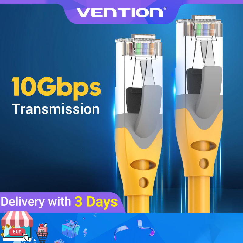 Vention Cat6a Ethernet Cable Doubled Shielded Lan Cable High Speed ...
