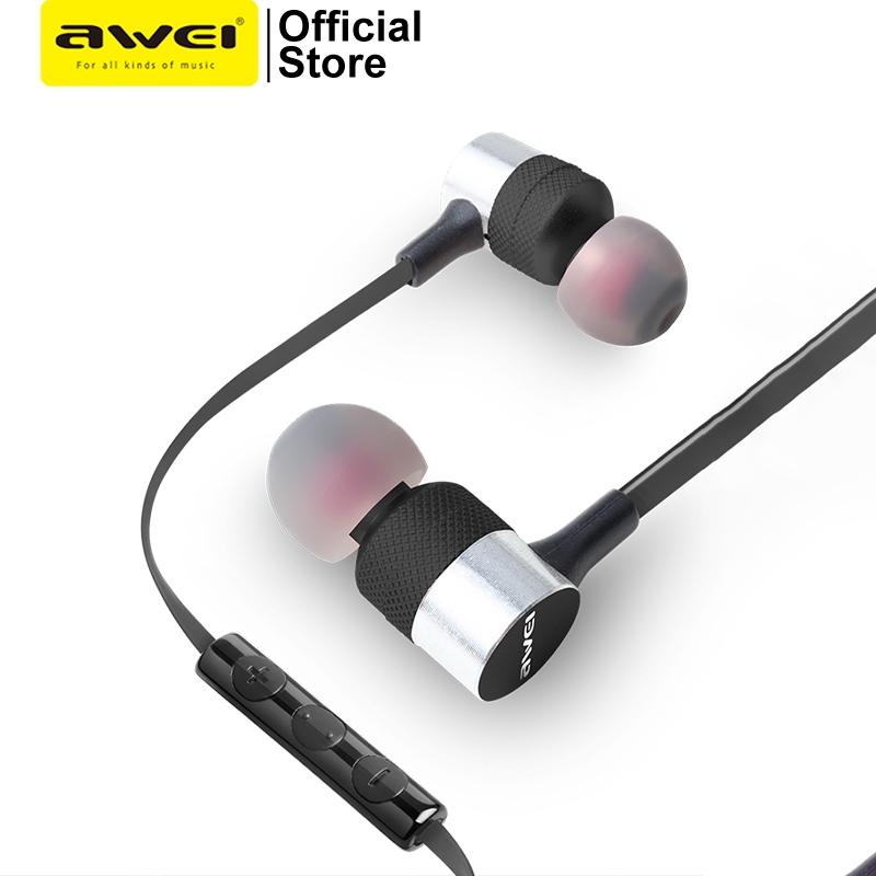 Awei ES-20TY Bass Sound Earphone In-Ear Sport Metal Earphones | Shopee Malaysia