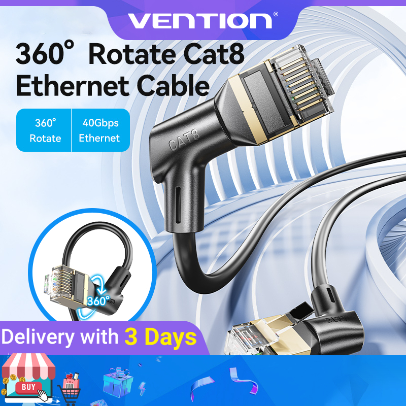 Vention Ethernet Cable Cat 8 40Gbps Super Speed SFTP Cat8 40Gbps ...