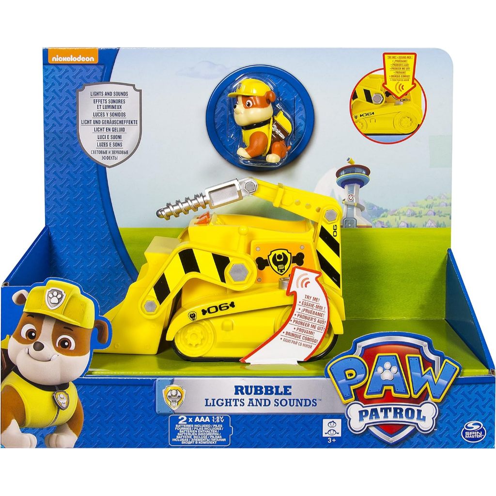 Paw Patrol Lights and Sounds Vehicle Rubble Playset | Shopee Malaysia