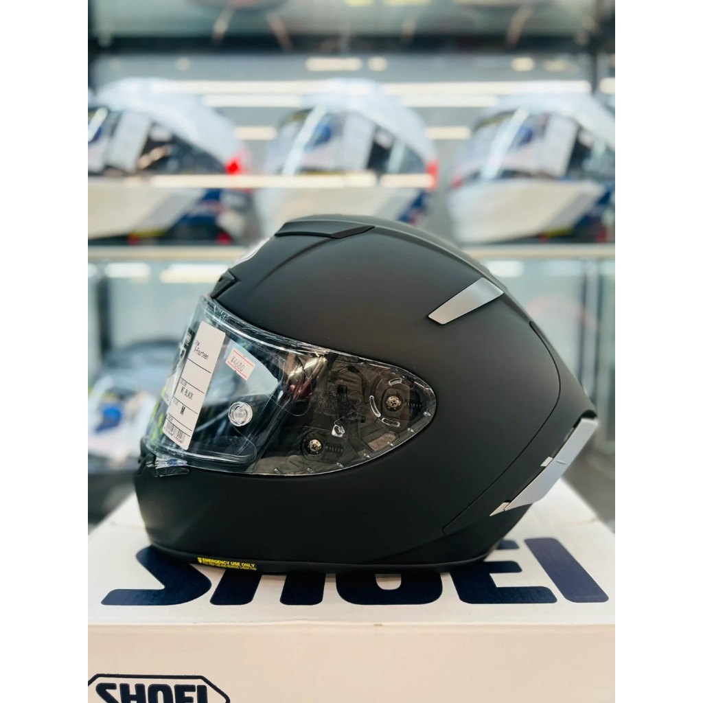 SHOEI x14 series matte gray and black, motorcycle safety helmet, made ...