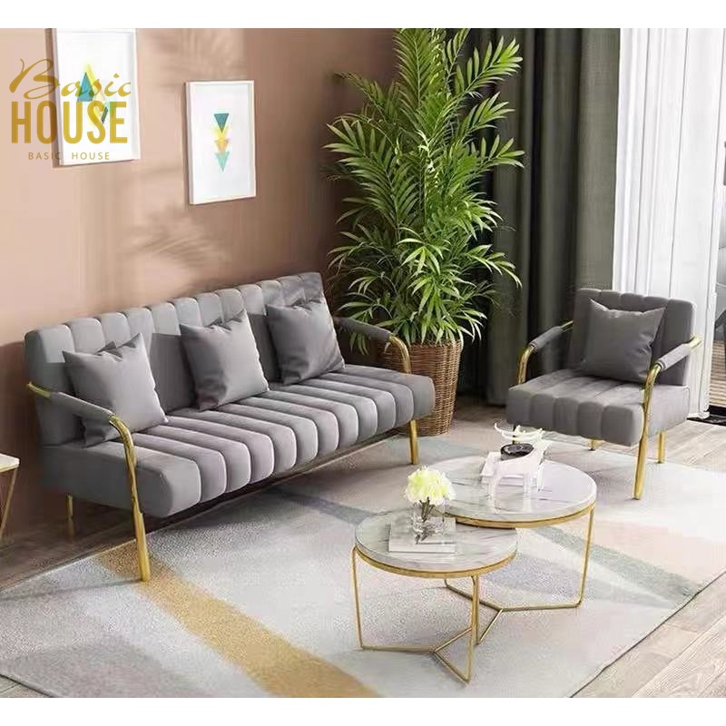 Nordic wind sofa 3 -seater sofa velvet is soft and comfortable ...