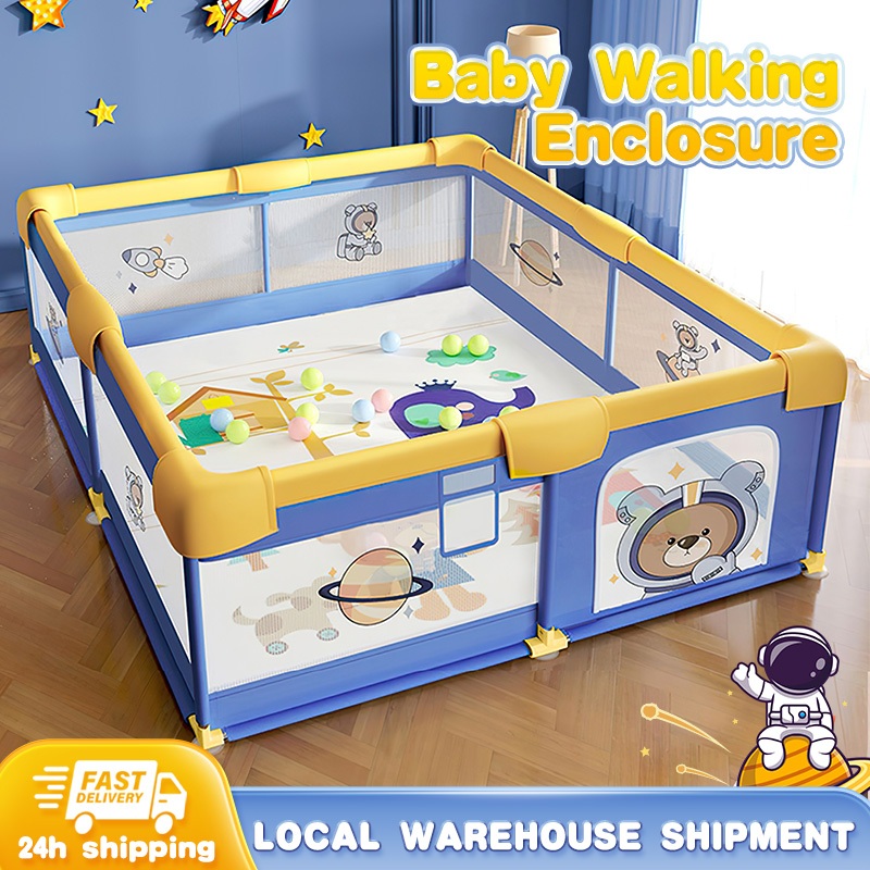 COD Baby Playpen Pagar Baby Safety Fence Playground Foldable Murah ...