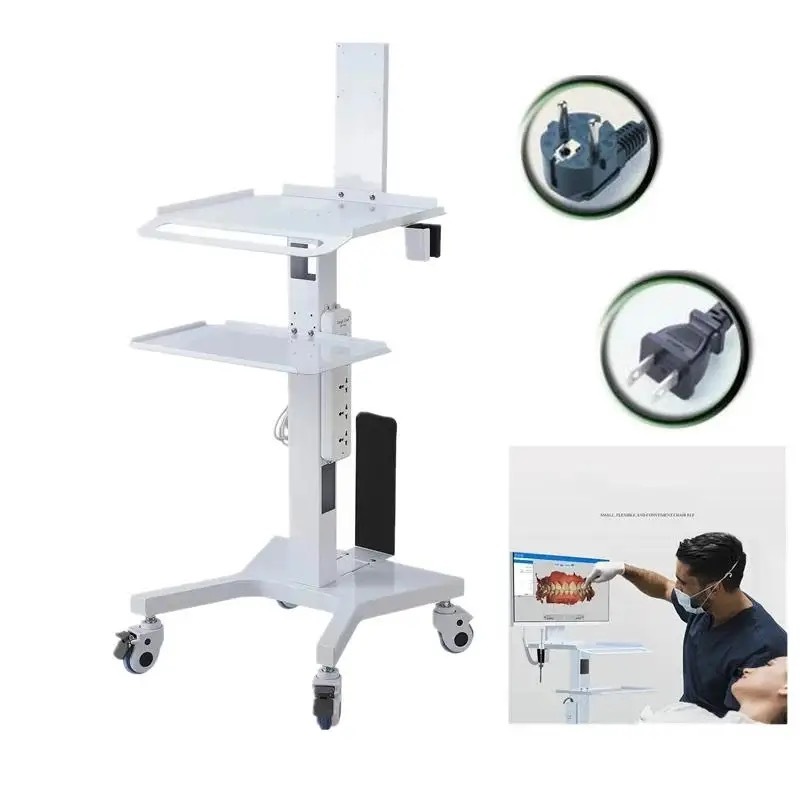 Dental Scanner Intraoral Scanning Trolley Tool with Stand Tray Holder ...