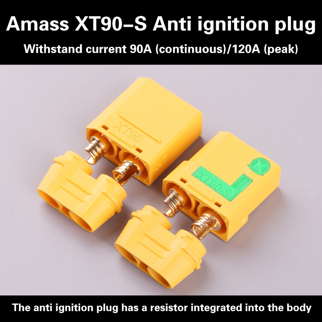 Amass XT90H XT90-S Male Female Bullet Connector Anti Spark For RC DIY FPV Quadcopter brushless ...