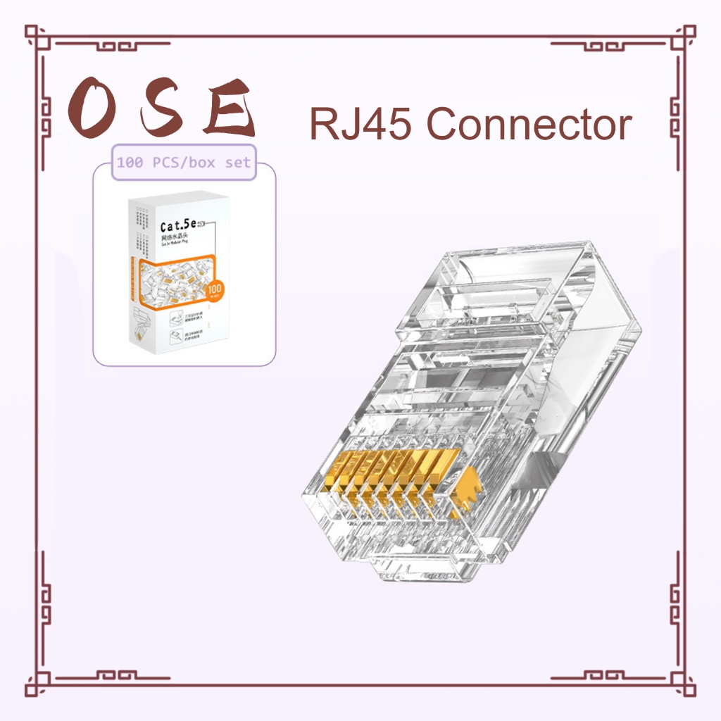 RJ45 Connector Cat6 Connector Network Unshielded RJ45 Perforated ...