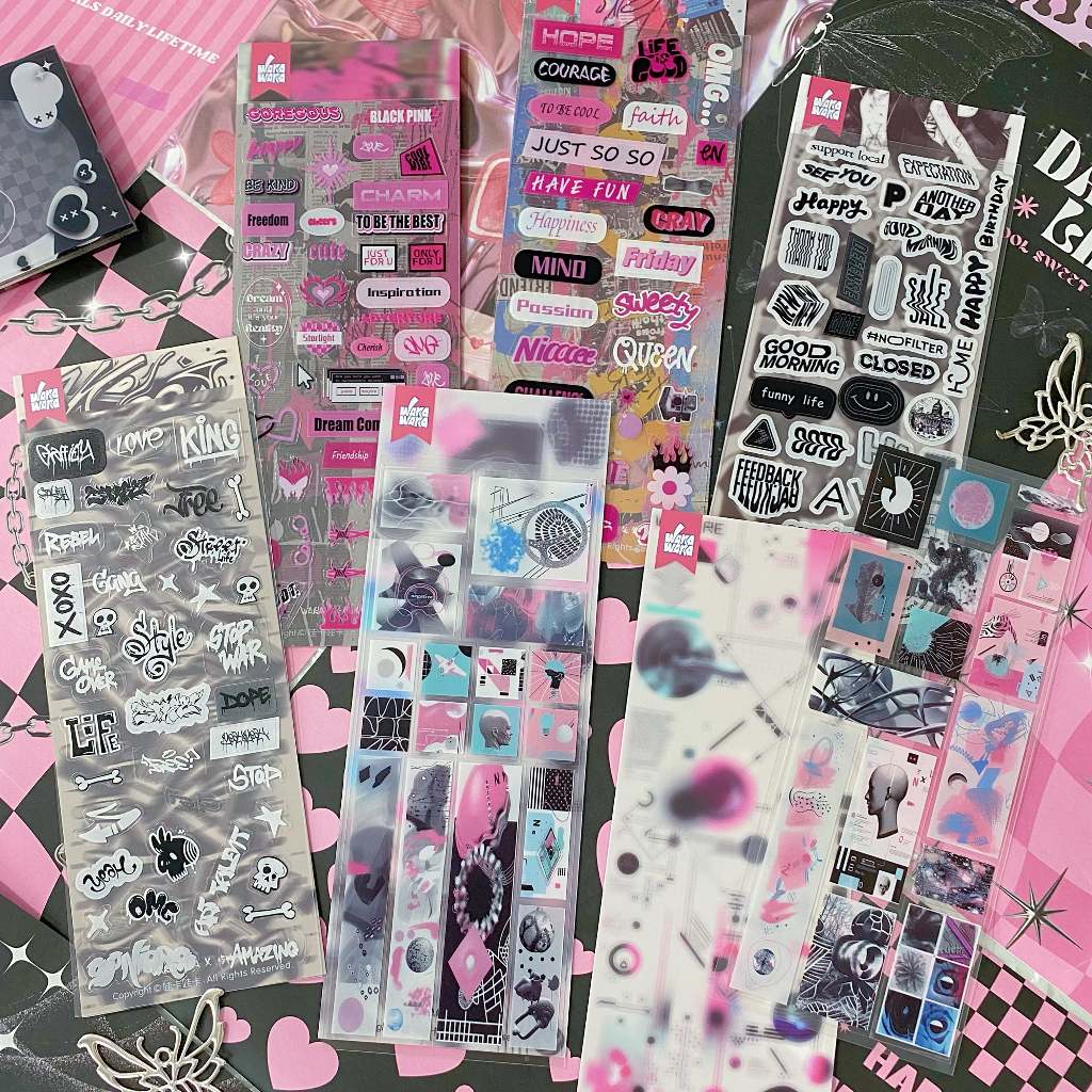 Original Scrapbook Sticker Goo Card Sticker Korean Cute Cartoon Element ...