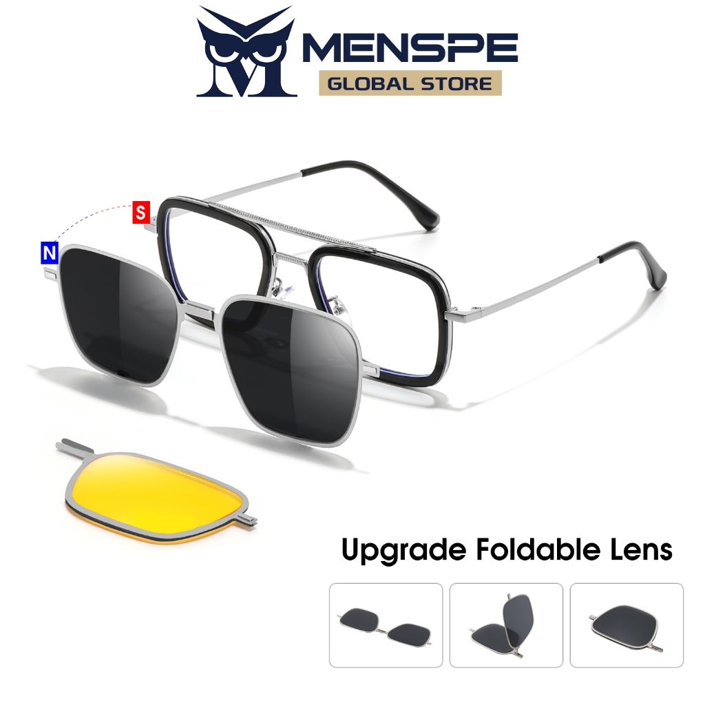 MENSPE 3 In 1 Sunglasses Men Polarized Sunglasses Night Vision Eyewear ...