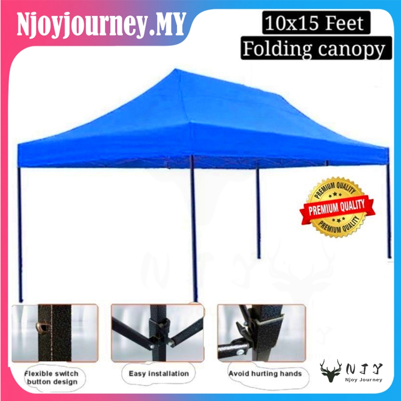 【Local shipment】10‘ x 15‘ Roof 80cm Market Canopy Tent Kanopi Khemah ...