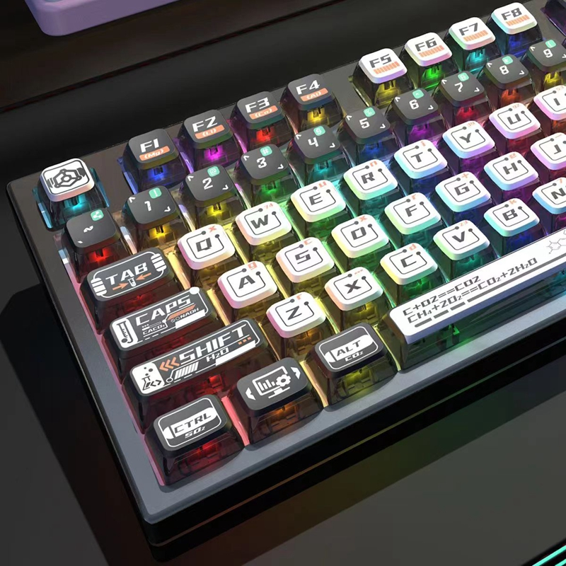 【Keycap Only】Chemical Element Pudding Keycap 119 Keys Four Side ...