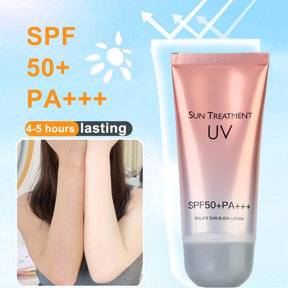 Sunscreen Cream Protector Facial Sun Block Spf50+++ Gel Isolation Lotion Cream Bleaching Creams ...