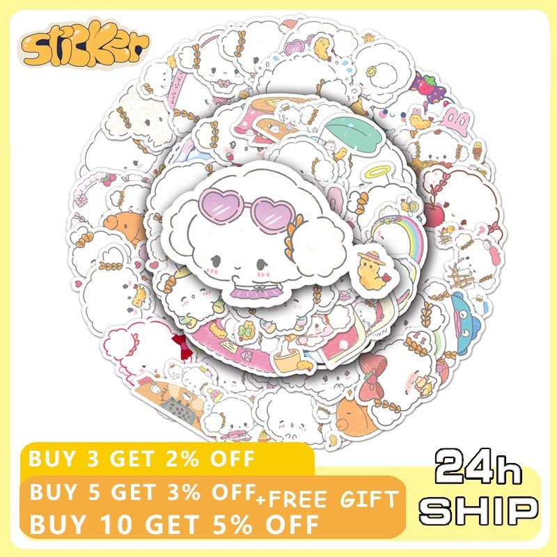 51pcs Kawaii Sanrio Cogimyun Stickers Cute Anime Graffiti Sticker DIY ...