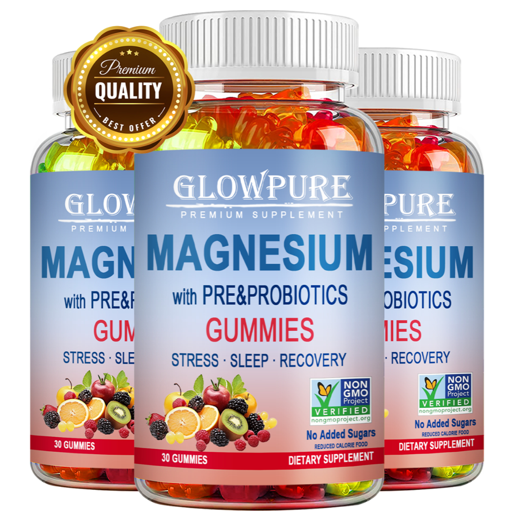 Magnesium Glycinate Gummy for Relaxation Sleep, Heart, Bone, Muscle ...