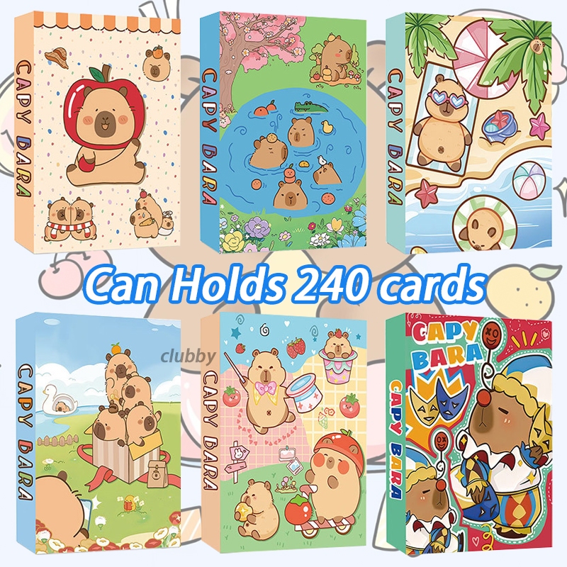 Capybara Album Cute Capybara Card Storage Holder Holds 240 Cards ...