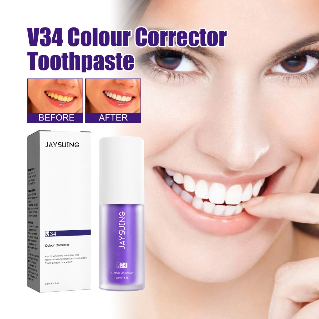 Local Stock>Repair teeth repair oral cleaning purple orange toothpaste ...