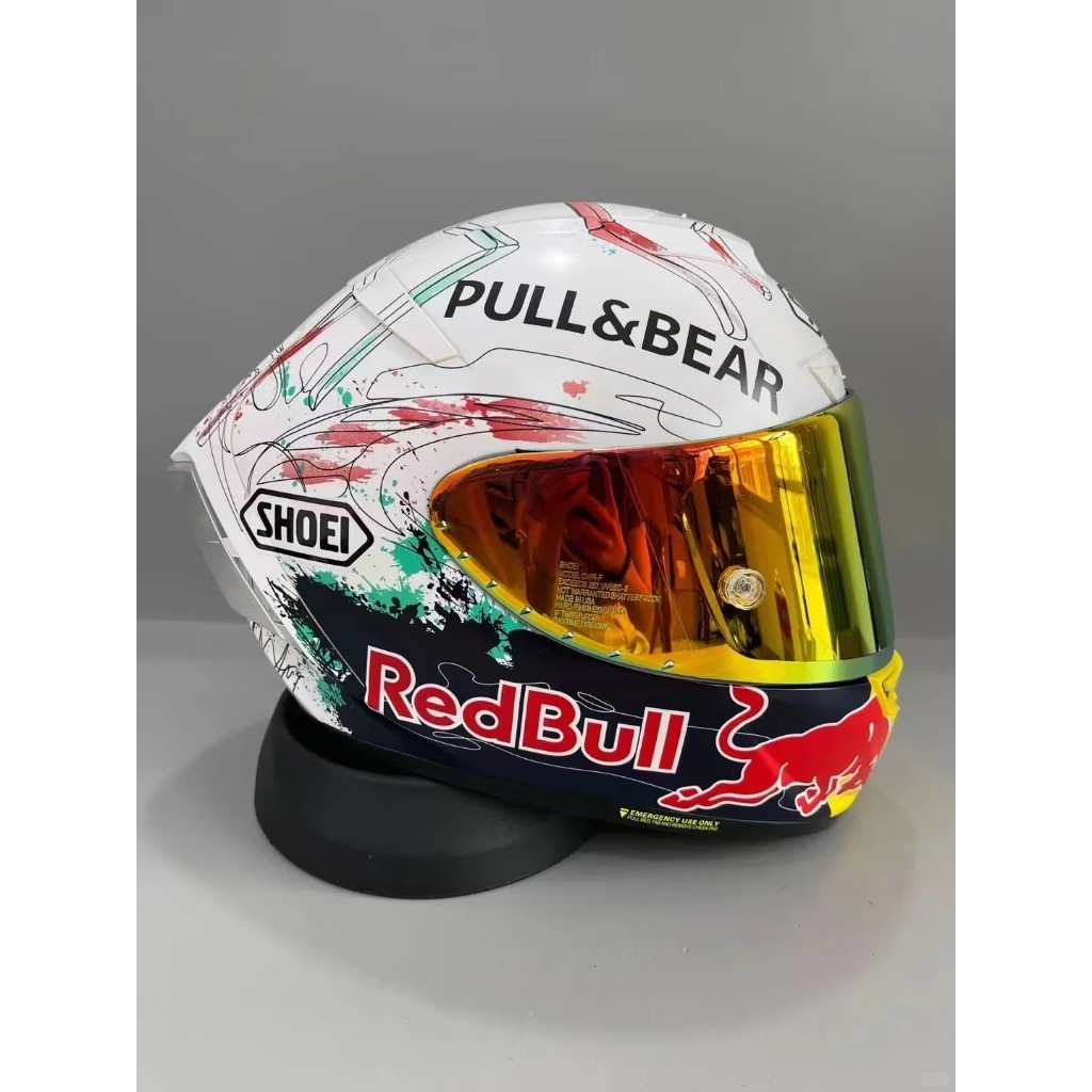 SHOEI x14 series Red Bull Graffiti Ant, motorcycle safety helmet, made ...
