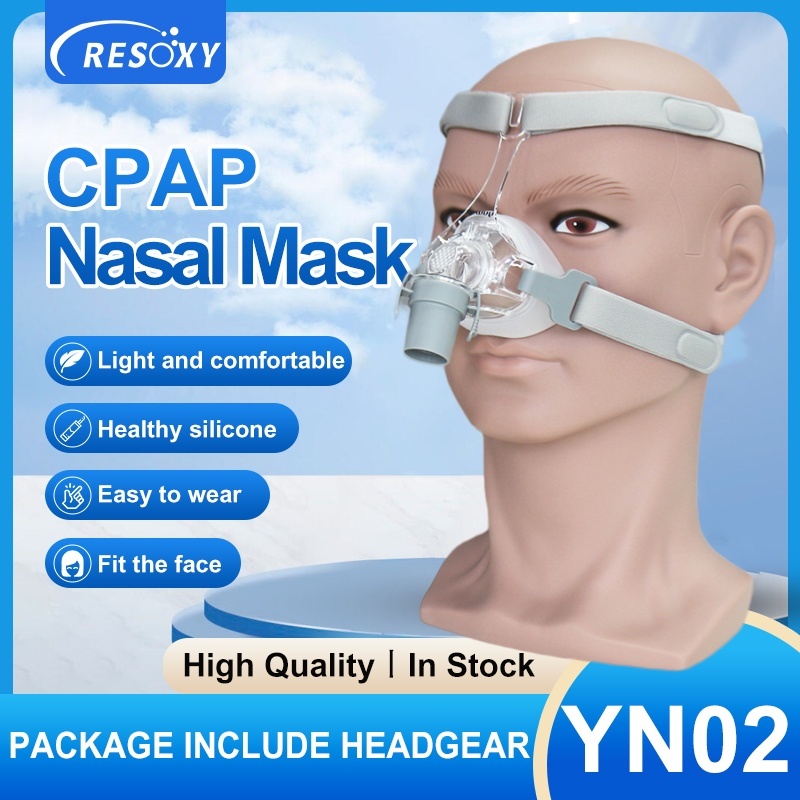 CPAP Nasal Mask with Adjustable Headgear and Buckle For CPAP Auto CPAP ...