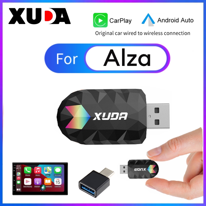 XUDA NEW Produa Alza 2022-2024 Mini Wired to Wireless 2 in 1 AI Box ...