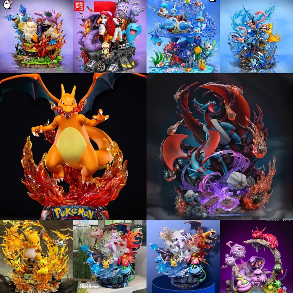 Blind Box lucky Bag Pokemon Pocket Monster Figure Mewtwo Charizard ...