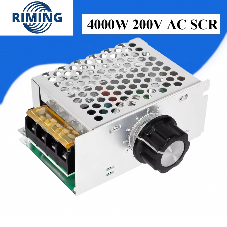 4000W 220V AC SCR Voltage Regulator Dimmer Electric Motor Speed ...