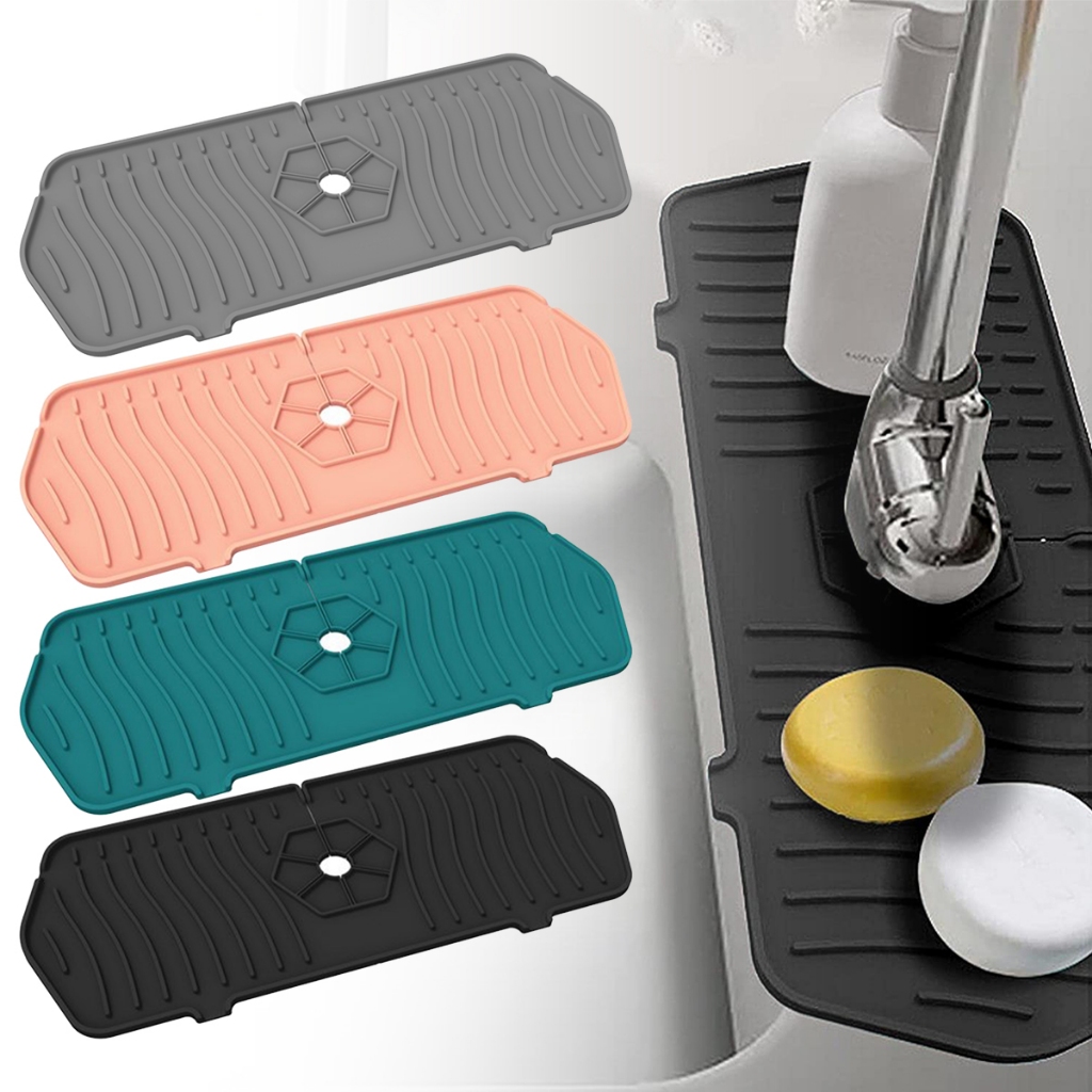 2024 New Silicone Drain Pad Anti-spill Wash Basin Leak Quick-drying ...