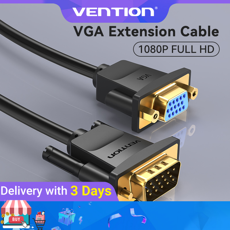 Vention VGA Extension Cable Male to Female Video Cable with Ferrite ...