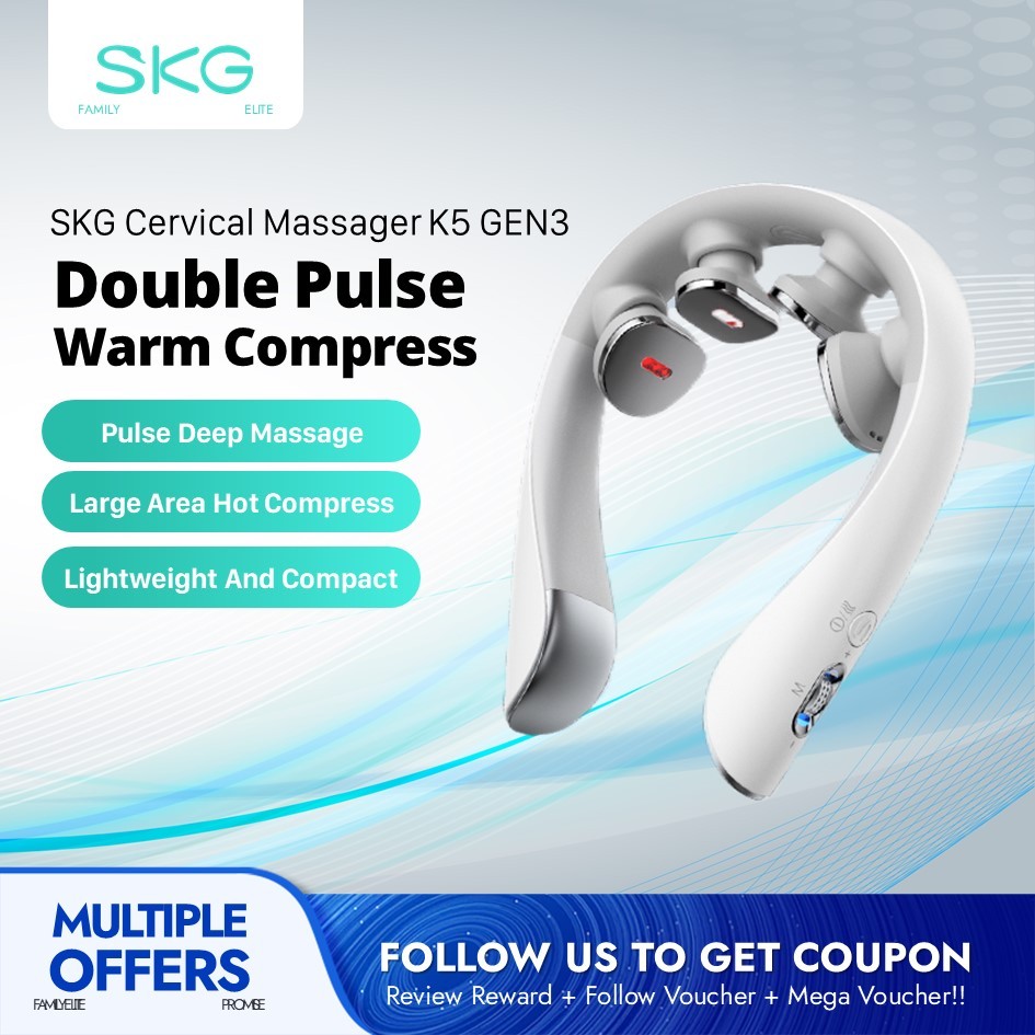 SKG K5-3 Cervical Spine Massager Neck Massager Neck Protector Relieve Fatigue Flagship Model ...