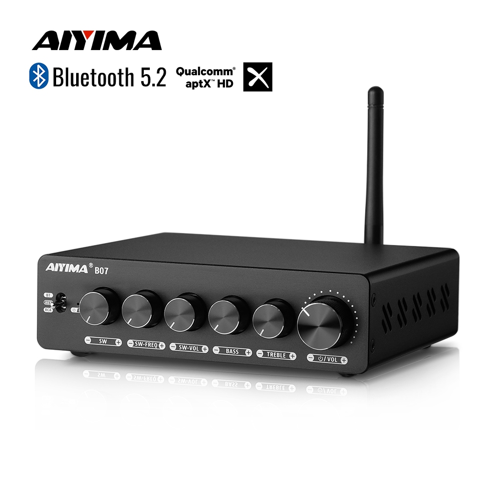 AIYIMA B07 TPA3255 Audio Bluetooth Sound Power Amplifier 2.1 Channel Amp Audio Reciver for ...